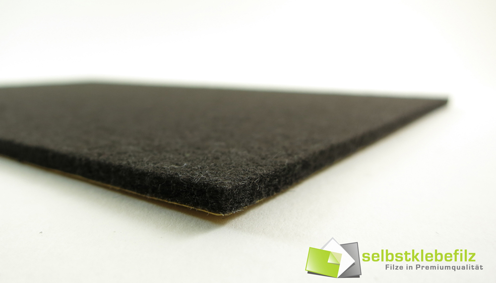 Professional felt by the metre Strong Self Adhesive 2-10 mm White Brown ...